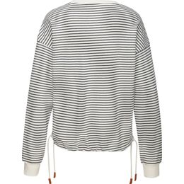 H.I.S. H.I.S Damen Sweatshirt, marine-offwhite, Gr&ouml;&szlig;e 32/34