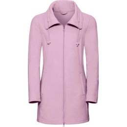 WITT Damen Fleecejacke mit 2-Wege-Rei&szlig;verschluss, ros&eacute;, Gr&ouml;&szlig;e 44