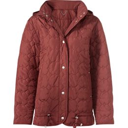 WITT Damen Steppjacke mit Tunnelzug im Saum, rotbraun, Gr&ouml;&szlig;e 44