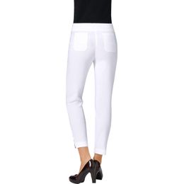 WITT Damen 7/8-Hose in Bengalin-Qualit&auml;t, wei&szlig;, Gr&ouml;&szlig;e 22