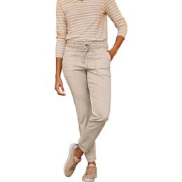 Heine Witt Damen Hose mit Bindeband, sand, Gr&ouml;&szlig;e 44