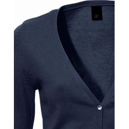 Heine Witt Damen Feinstrickjacke im Cardigan-Style, marine, Gr&ouml;&szlig;e 40