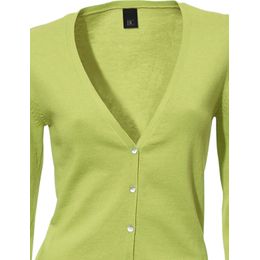 Heine Damen Feinstrickjacke, Gr&uuml;n, Gr. 36, Strickjacken, 100% Baumwolle