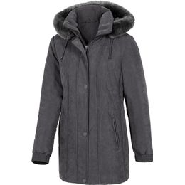 WITT Damen Winterjacke mit Wiener N&auml;hten, grau, Gr&ouml;&szlig;e 48