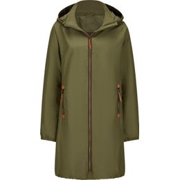 WITT Damen Kurzmantel mit Gummizug am Saum, oliv, Gr&ouml;&szlig;e 54