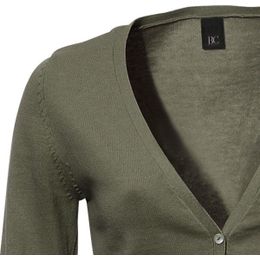 Heine Witt Damen Feinstrickjacke im Cardigan-Style, oliv, Gr&ouml;&szlig;e 34