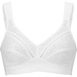 w&auml;schepur w&auml;schepur Damen BH ohne B&uuml;gel mit Blumenspitze, wei&szlig;, Gr&ouml;&szlig;e 115A