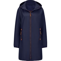 WITT Damen Kurzmantel mit Gummizug am Saum, marine, Gr&ouml;&szlig;e 24