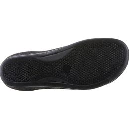 Franken Schuhe Damen Pantolette mit 2 Klettverschl&uuml;ssen am Rist, schwarz, Gr&ouml;&szlig;e 42