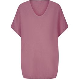 Heine Damen Longpullunder, Rosa, Gr. 50, V-Ausschnitt Pullover, Material: Polyacryl