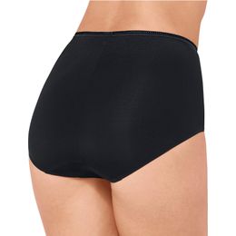 Sloggi Damen Taillenslip aus atmungsaktiver Microfaser, schwarz, Gr&ouml;&szlig;e 38