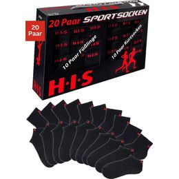 H.I.S. H.I.S Damen Kurzsocken, schwarz, Gr&ouml;&szlig;e 35/36
