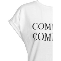 Buffalo Damen T-Shirt, Wei&szlig;, Gr. 44/46, T-Shirts, 100% Baumwolle