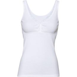 w&auml;schepur w&auml;schepur Damen BH-Hemd mit Unterbrustband, wei&szlig;, Gr&ouml;&szlig;e 42