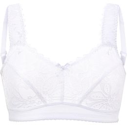 w&auml;schepur w&auml;schepur Damen BH ohne B&uuml;gel mit seitlichem Futter, wei&szlig;, Gr&ouml;&szlig;e 95C