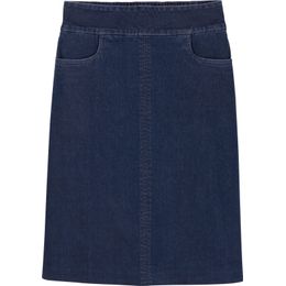 WITT Damen Jeansrock mit hoher Bundpatte, blue-stone-washed, Gr&ouml;&szlig;e 38