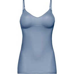 w&auml;schepur w&auml;schepur Damen BH-Hemd mit doppelt gemoldeten Cups, mittelblau, Gr&ouml;&szlig;e 48