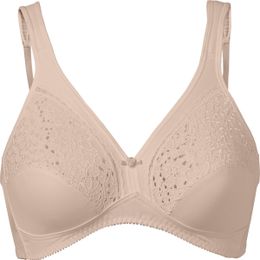 Speidel Damen BH ohne B&uuml;gel mit gef&uuml;tterten Tr&auml;gern, puder, Gr&ouml;&szlig;e 80B