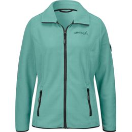 Heine Damen Fleecejacke, Gr&uuml;n, Gr. 44, &Uuml;bergangsjacken, Material: Polyester