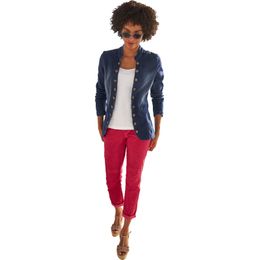 Heine Damen 5-Pocket-Jeans, Rot, Gr. 44, Boyfriend, Material: Baumwolle