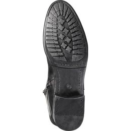 sheego Damen Weitschaftstiefel aus Leder, mit Stretch-Einsatz, schwarz, Gr&ouml;&szlig;e 43