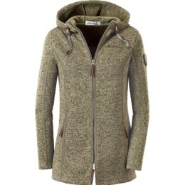 Heine Damen Kapuzenfleecejacke, Gr&uuml;n, Gr. 54, Shirtjacken, Material: Polyester