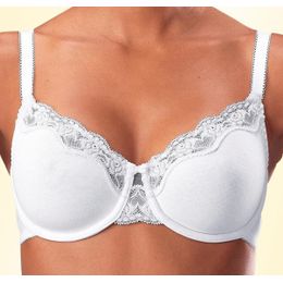 petite fleur by Lascana Damen B&uuml;gel-BH, schwarz+wei&szlig;, Gr&ouml;&szlig;e 90B