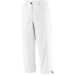 Heine Damen Caprihose, Wei&szlig;, Gr. 46, Capri-Hose, Material: Baumwolle