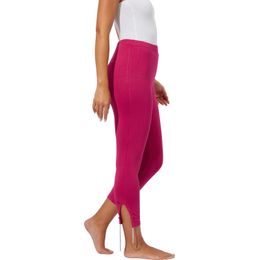 WITT Damen Leggings 3/4-lang, pink, Gr&ouml;&szlig;e 48/50