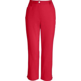 COSMA Damen 7/8-Hose schmutzabweisend und knitterarm, rot, Gr&ouml;&szlig;e 24