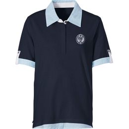 Heine Damen Poloshirt, Blau, Gr. 50, T-Shirts, 100% Baumwolle