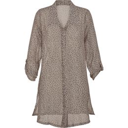 feel good Strand-Bluse, Natur, Gr. 44/46, Damen, Strandkleider, Material: Polyester