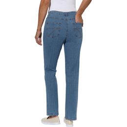 WITT Damen 5-Pocket-Jeans mit Baumwoll-Stretch, blue-bleached, Gr&ouml;&szlig;e 22