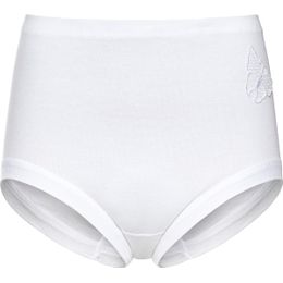 w&auml;schepur w&auml;schepur Damen Taillenslip mit Spitzen-Schmetterling, wei&szlig;, Gr&ouml;&szlig;e 44