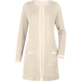 Heine Damen Strickjacke, Braun, Gr. 38, Longstrickjacken, Material: Baumwolle