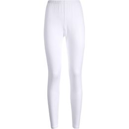 Heine Damen Leggings, Wei&szlig;, Gr. 54, Leggings, Material: Baumwolle