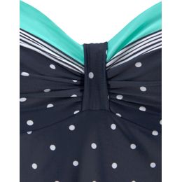 Lascana Damen B&uuml;gel-Tankini-Top, marine-t&uuml;rkis, Gr&ouml;&szlig;e 44B