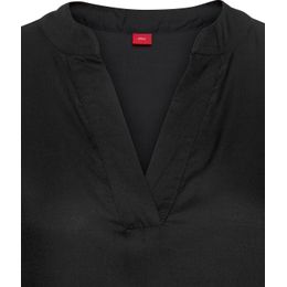 s.Oliver Blusen-Kleid, Schwarz, Gr. 46, Damen, Strandkleider, Material: Viskose