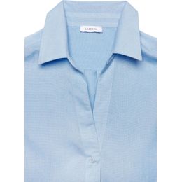 Lascana Damen Hemdbluse, Blau, Gr. 42, Blusen langarm, Material: Viskose