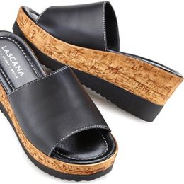 Lascana Damen Pantolette, schwarz, Gr&ouml;&szlig;e 41