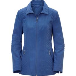 WITT Damen Übergangsjacke mit Biesen-Verarbeitung, blau, Größe 38