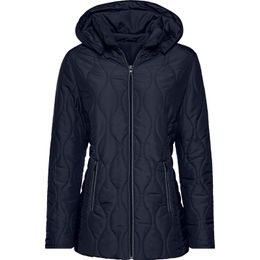 WITT Damen Steppjacke mit kontrastreichen Akzenten, marine, Gr&ouml;&szlig;e 40