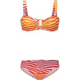 feel good Damen Bikini, ros&eacute;-terra-bedruckt, Gr&ouml;&szlig;e 44B