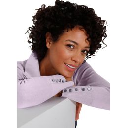 CREATION L PREMIUM Witt Damen Strickjacke aus mercerisierter Baumwolle, flieder, Gr&ouml;&szlig;e 46