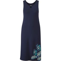 feel good Damen Sommerkleid mit Deko-Spange, marine-royalblau, Gr&ouml;&szlig;e 36/38