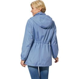 WITT Damen Longjacke mit Tunnelzug in der Taille, bleu, Gr&ouml;&szlig;e 40