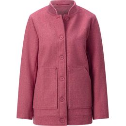 WITT Damen Jacke mit Stehkragen, kirsche-meliert, Gr&ouml;&szlig;e 44