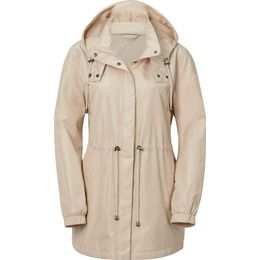 WITT Damen Longjacke mit Tunnelzug in der Taille, stein, Gr&ouml;&szlig;e 46