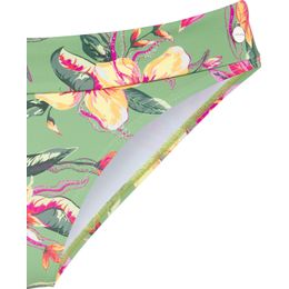 Lascana Damen Bikini-Hose, salbei-pink bedruckt, Gr&ouml;&szlig;e 42
