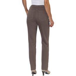 WITT Damen Jeans in Twill-Stretch-Qualit&auml;t, dunkeltaupe, Gr&ouml;&szlig;e 20